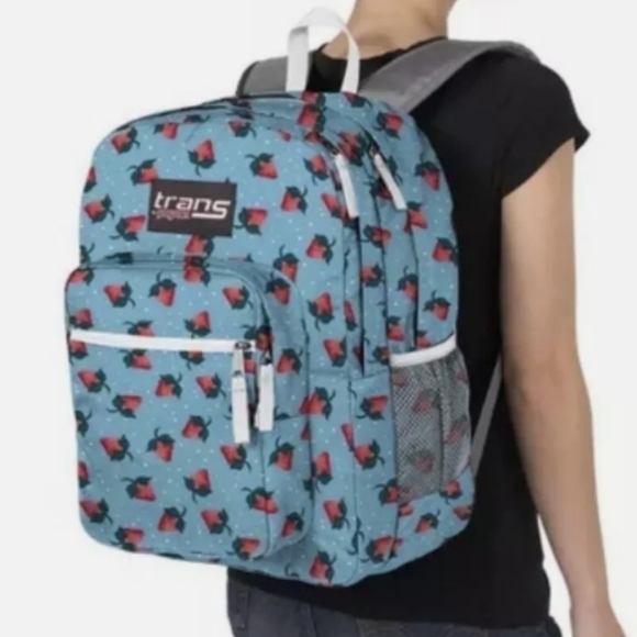 Jansport | Bags | Trans By Jansport 7 Supermax Backpack Strawberry New ...
